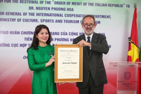 Vietnamese Cultural Official Receives Italy’s Prestigious Order of ...