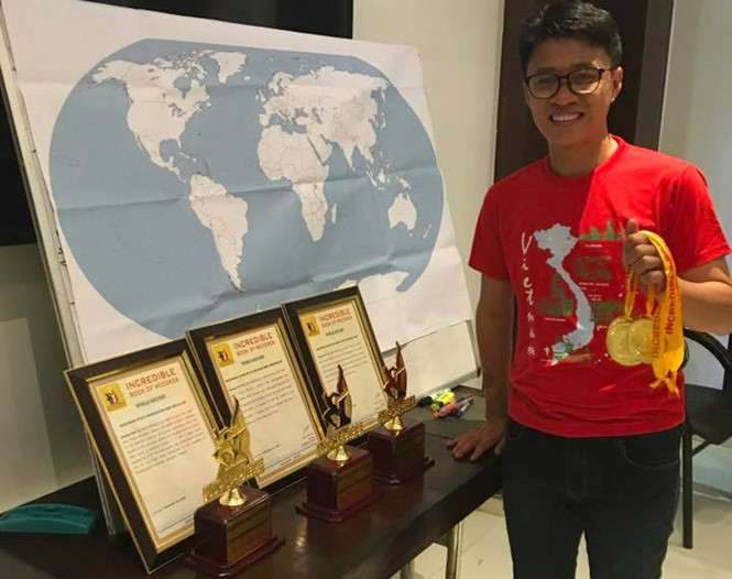 Young Vietnamese sets four memory world records | Vietnam Times